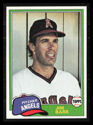 Jim Barr 1981 Topps #717 California Angels | eBay