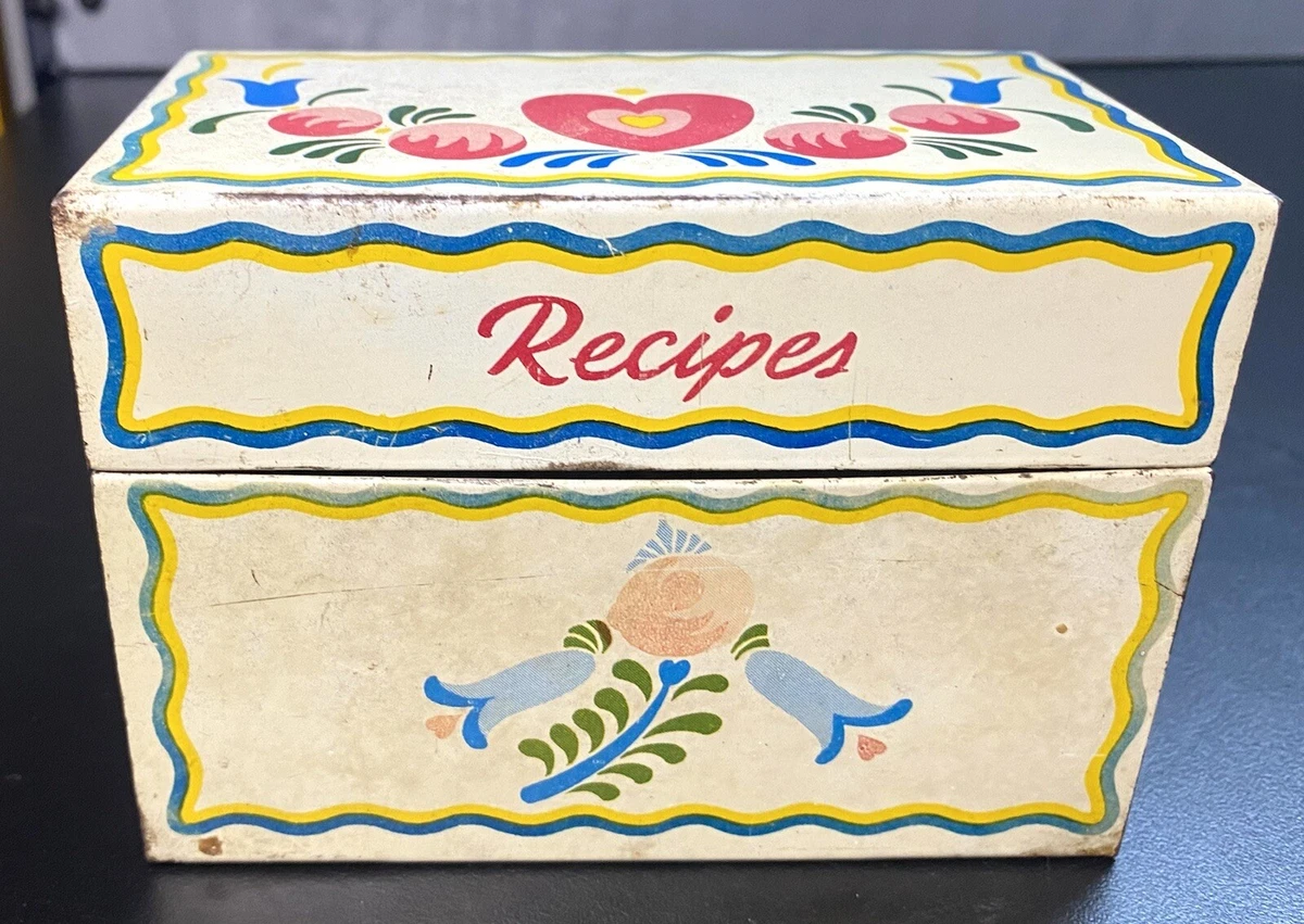 Tin Recipe Box