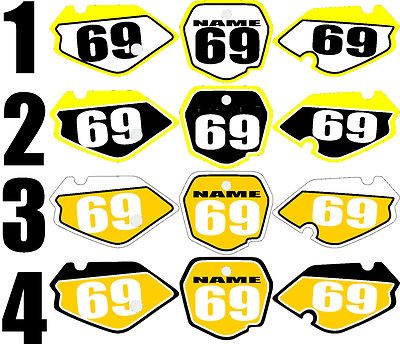 2002-2008 Suzuki RM85 RM 85 Number Plates Side Panels Graphics Decal | eBay