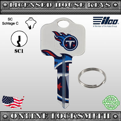 NFL Officially Licensed Football Team Tennessee Titans Key Blank ...