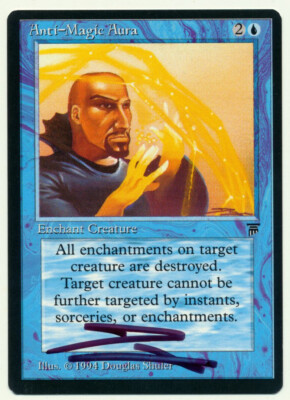 MTG Artist Proof Anti Magic Aura Legends Magic The Gathering Signed | eBay