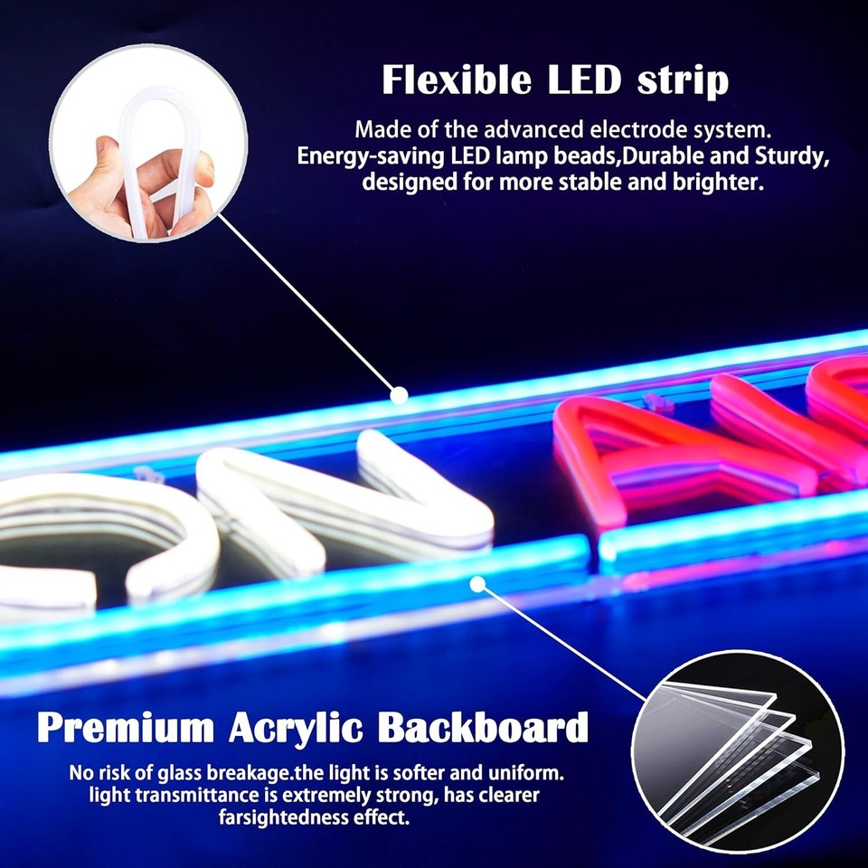 On Air Sign LED Light USB Powered Switch Acrylic Portable Man Cave Wall ...