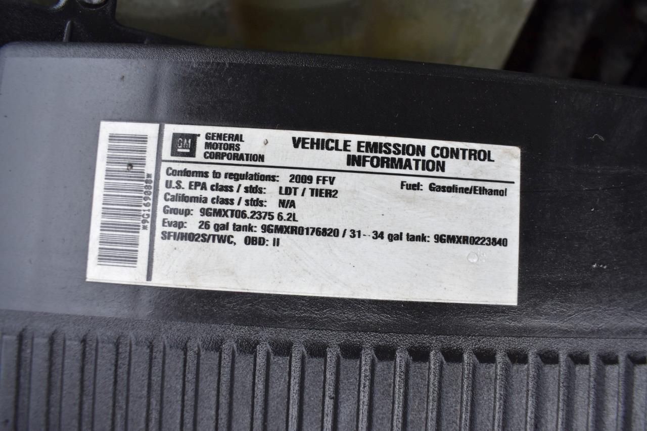 2009 SIERRA 6.2 L9H VORTEC ENGINE & 6L80 4X4 AUTO TRANSMISSION LIFTOUT ...