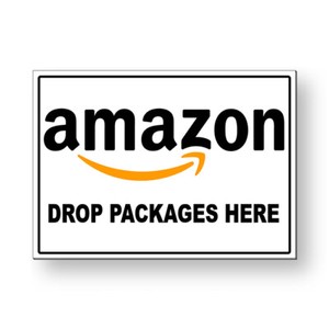 Amazon Deliveries Drop Packages Here Metal Sign 5 SIZES MS063 | eBay
