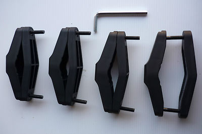 UNIVERSAL ROOF RACK ACCESSORY ATTACHMENT CLAMPS BRAND NEW (Set of 4 ...