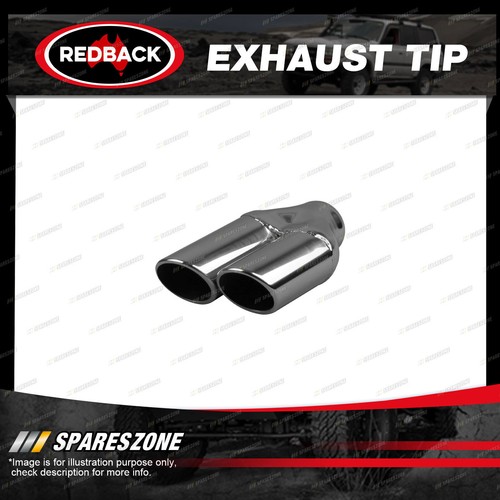 Redback RH Exhaust Tip Y-Piece Bumper Cut Angle Cut Part Rolled In ...