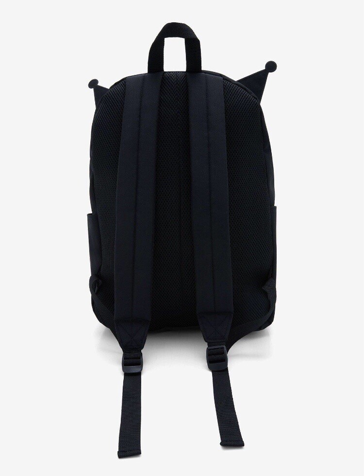 Kuromi face fuzzy plush character backpack laptop bag official Sanrio ...