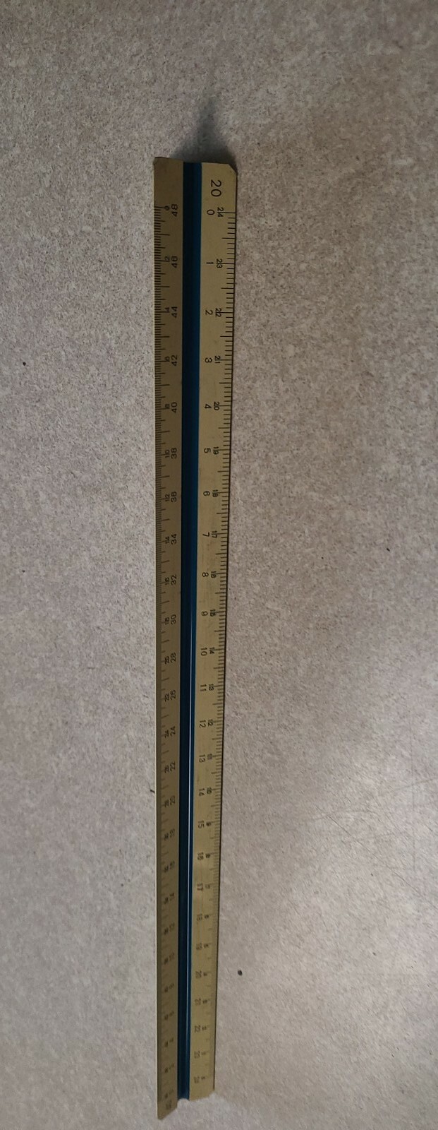 Vtg Staedtler Mars Engineer 12" Triangular Scale Ruler 987 18-34 Japan ...