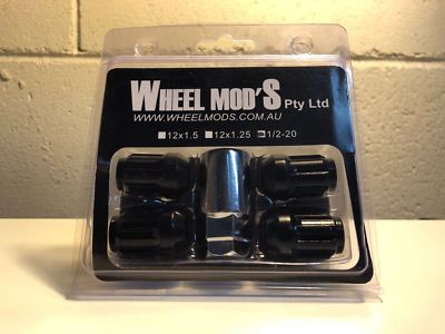 Anti Theft MAZDA BT-50 Tapered BLACK Wheel LOCK Nuts 12x1.5 | eBay ...