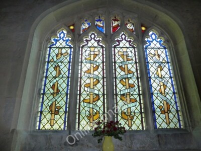Photo 6x4 St. Peter, Shorwell, IOW: stained glass window (1) Sandy Way ...