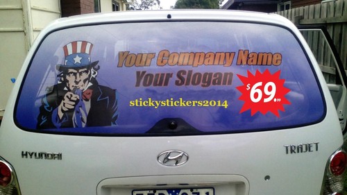 One Way Vision Car Sticker Oneway Rear Vehicle Window Many Sizes | eBay ...