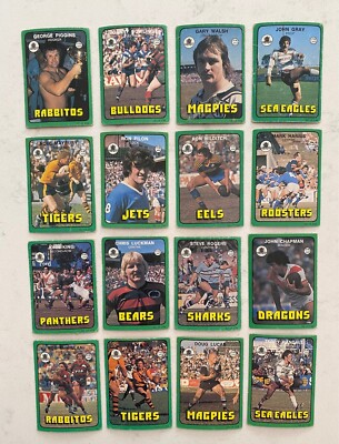 1978 individual scanlens rugby league trading cards pick your card ARL ...