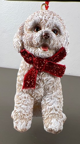Labradoodle Dog Christmas Ornament Resin Figure Animal Poodle Bichon ...