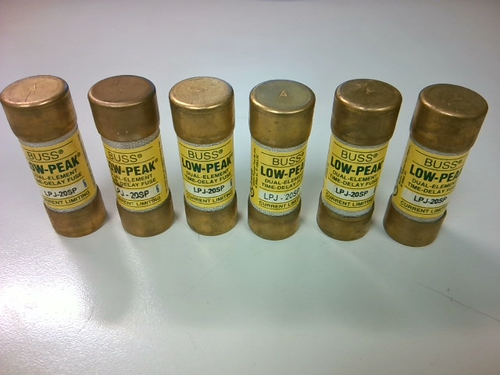 Bussmann LPJ-20SP 20A Low-Peak Fuse (6 PCS) 600V 20Amp Time Del - New ...