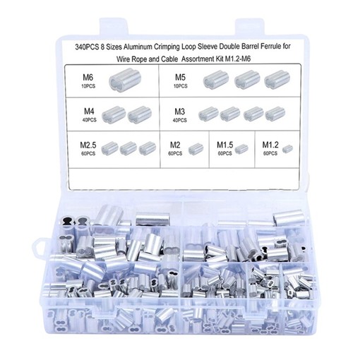 Aluminum Crimping Looping Sleeve Wire Rope Sleeve Clip Press Sleeves ...