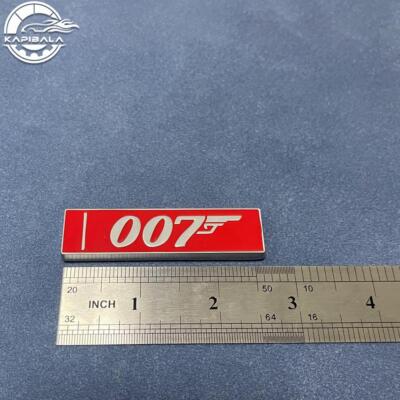 1pc Metal 007 Rear Liftgate Lettering Nameplate Badge Emblem Red Chrome ...