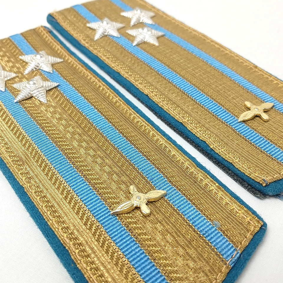 Soviet Air Force Officer’s Parade Visor Hat 1989 Dated +Shoulder Boards/Epaulets | eBay