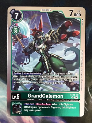 GrandGalemon ST18-10 R Digimon Starter Deck 18: Guardian Vortex NM | eBay