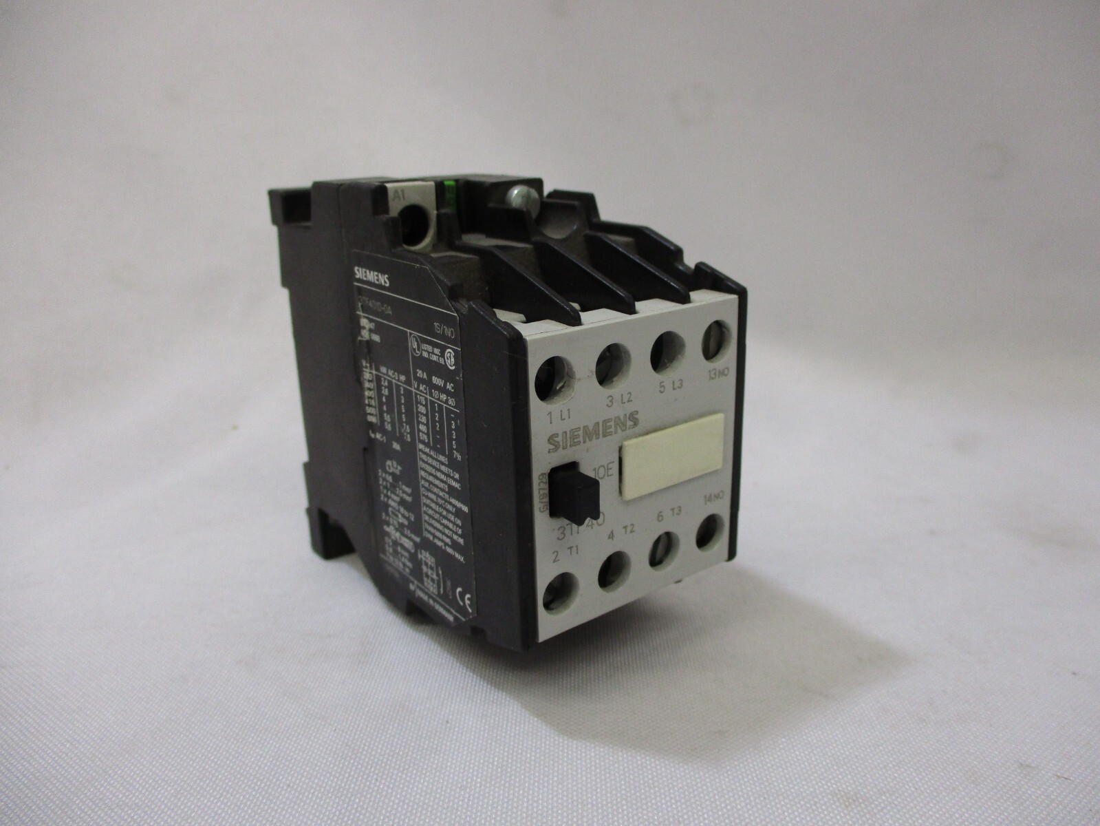 Siemens Starter Contactor 3TF40 3 Pole 120v Coil for sale online | eBay