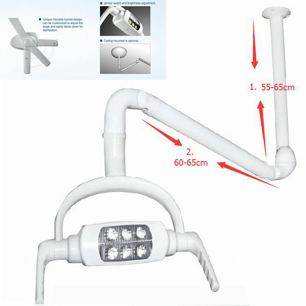 Ceiling-mounted Dental Oral Light Surgical Operating Lamp 6 LED with ...