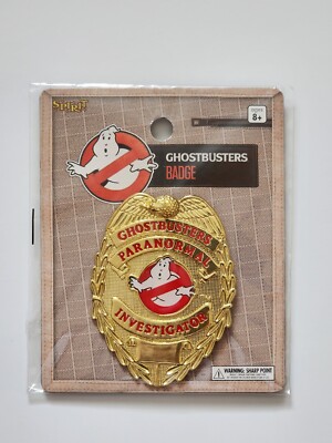 Ghostbusters Paranormal Investigator Badge Spirit Halloween | eBay