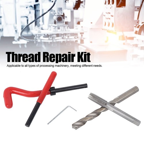 25pcs M10 Thread Repair Kit Thread Tap Drill Bit Damaged Threads Repair ...