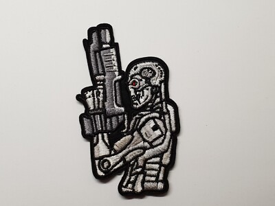Quality Iron/Sew on T-800 Terminator patch biker T2 movie Cyberdyne ...