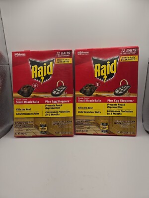 12 Raid Double Control Small Roach Baits (2) Pack NEW 46500116346 | eBay