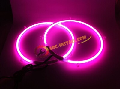 12 Inch PINK Neon Speaker Rings - Subwoofer Glow / Neon Car Lighting ...