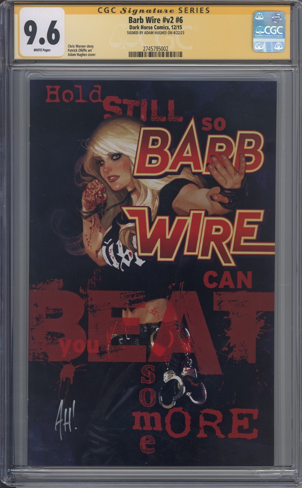 Barb Wire #v2 # 6 CGC 9.6 SS Adam Hughes | eBay