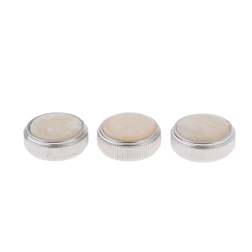 Euphonium Valve Finger Buttons Repair Set of 3 Brass Wind Instrumental ...