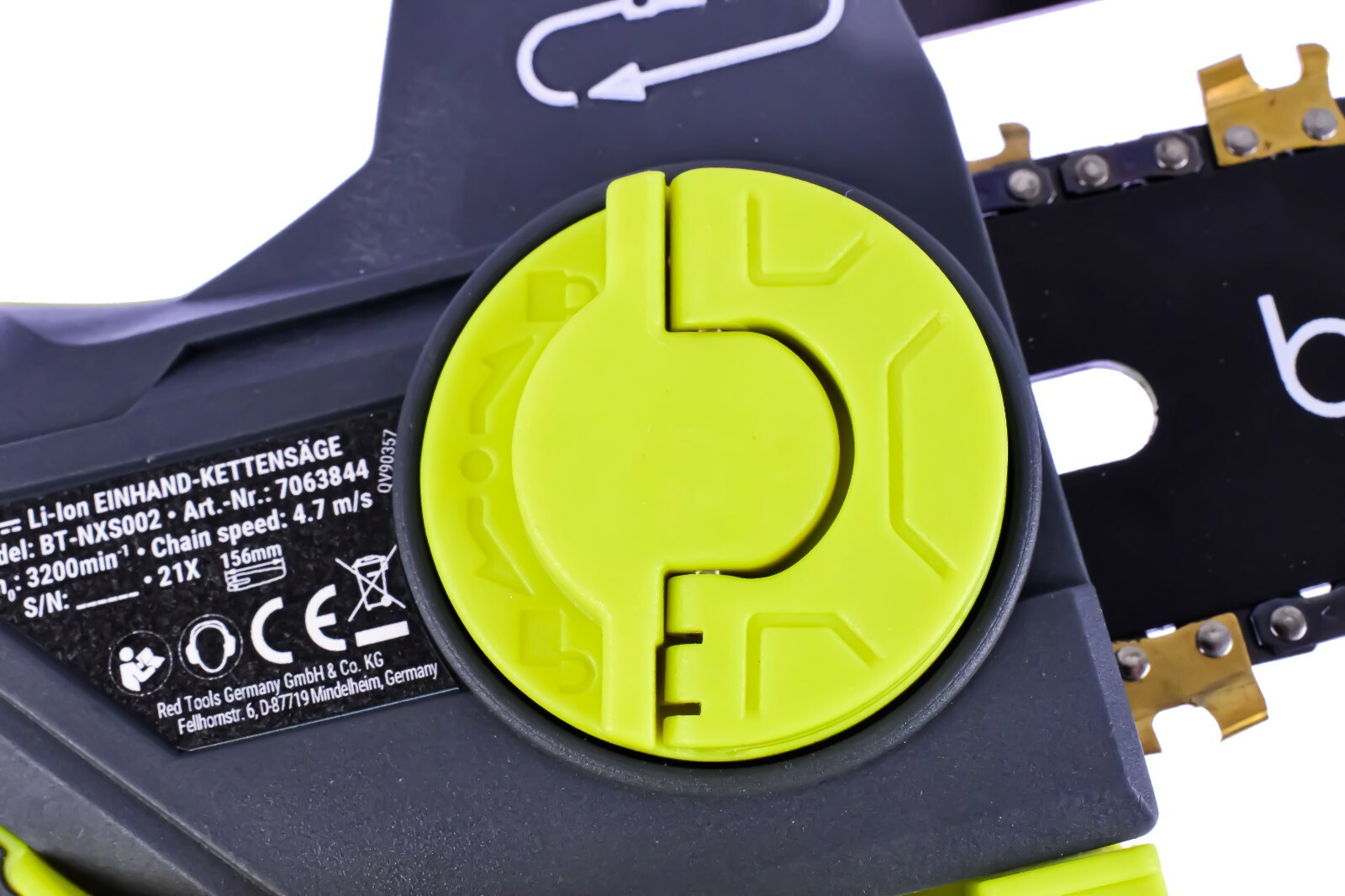 Baricus Akku-Kettensäge 18V Li-Ion - Inkl. 2.0Ah Akku & Ladegerät B ...