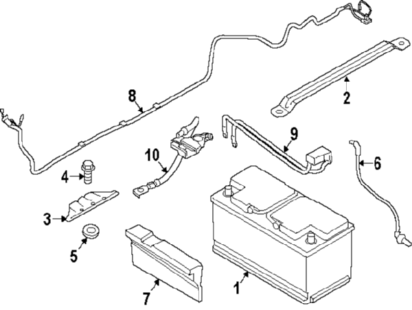 Negative Battery Cable IBS 61219117877 BMW 430 440 OEM for sale online ...