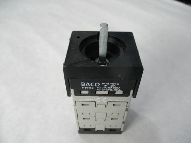 BACO F.pr12 4 Position Cam Switch 20 Amp 5301 A6 39 06 for sale online ...