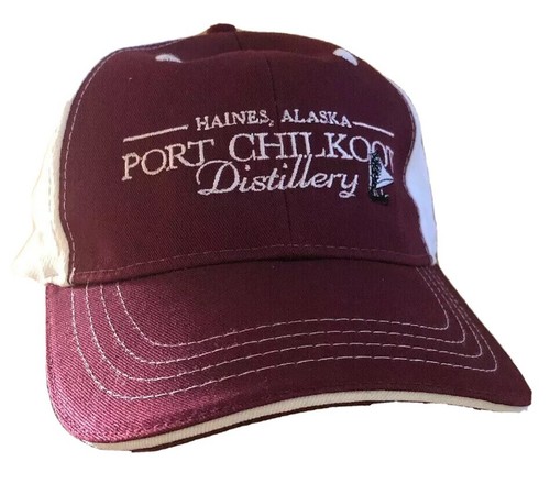 Port Chilkoot Distillery Hat Cap Haines Alaska Embroidered Vodka Gin ...