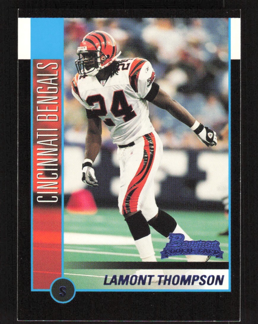 2002 Bowman Football Lamont Thompson RC #209 Cincinnati Bengals | eBay