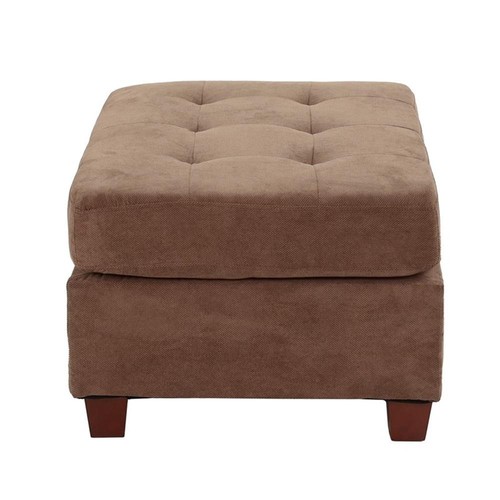 Poundex Furniture Fabric Cocktail Ottoman in Truffle Brown Color | eBay