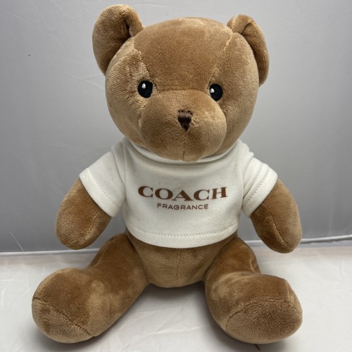 Coach Paris Fragrance Plush / Stuffed Brown Teddy Bear w White T Shirt ...