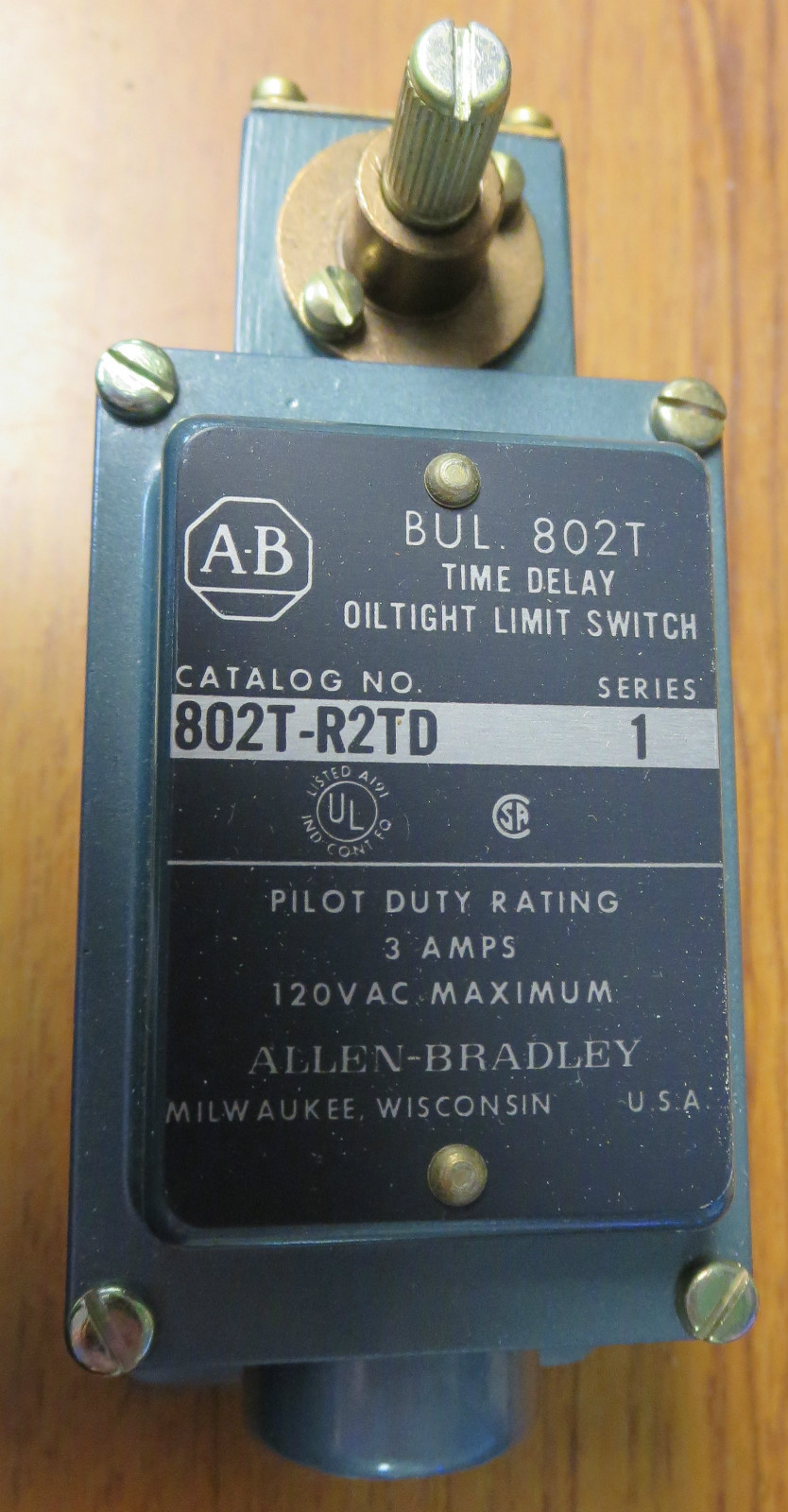 Allen-Bradley 802T-R2TD Time Delay Limit Switch Series 1 | eBay
