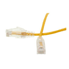 [Pack of 2] Cat6 Yellow Slim Ethernet Patch Cable, Snagless/Molded Boot ...