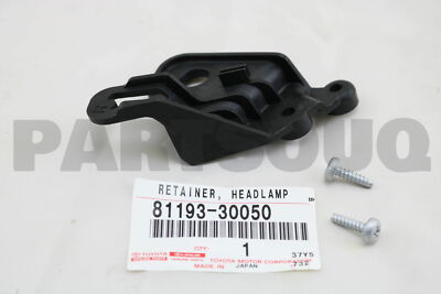 8119330050 Genuine Toyota RETAINER, RH HEADLAMP PROTECTOR, UPR RH 81193 ...