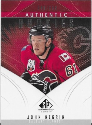 2009-10 SP Game Used JOHN NEGRIN rookie card #147 | eBay