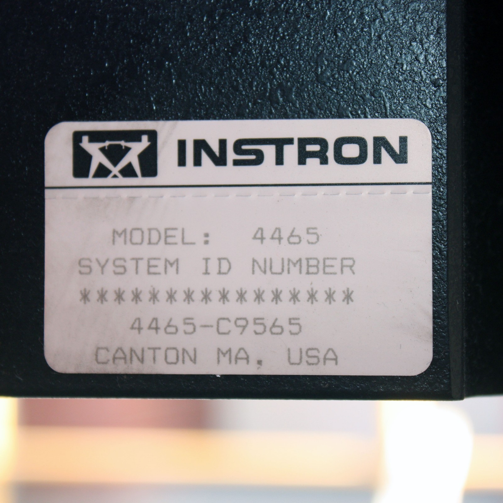 INSTRON 4465 STANDARD Tensile Compression Testing Machine Materials ...