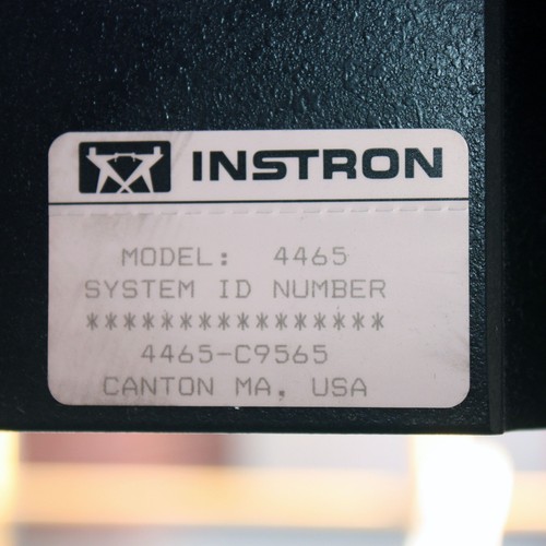 INSTRON 4465 STANDARD Tensile Compression Testing Machine Materials ...