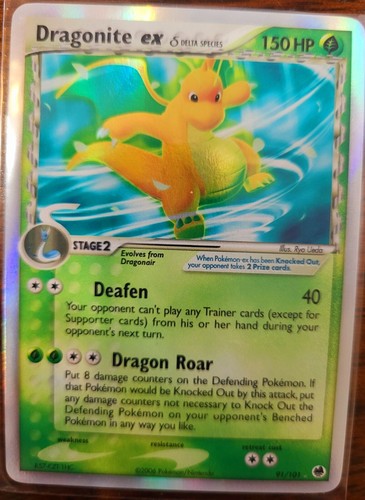 Dragonite ex (Delta Species) EX Dragon Frontiers Holo Rare 91/101 ...