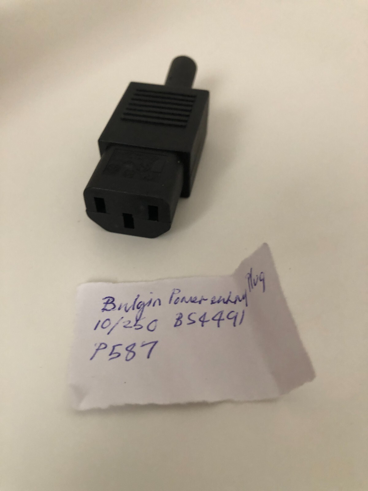 Bulgin power entry plug BS4991 VINTAGE new old stock P587 | eBay