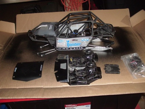 AXIAL RR10 BOMBER ROCK RACER PROJECT CHASSIS WITH 2 SPD TRANS BODY CAGE ...