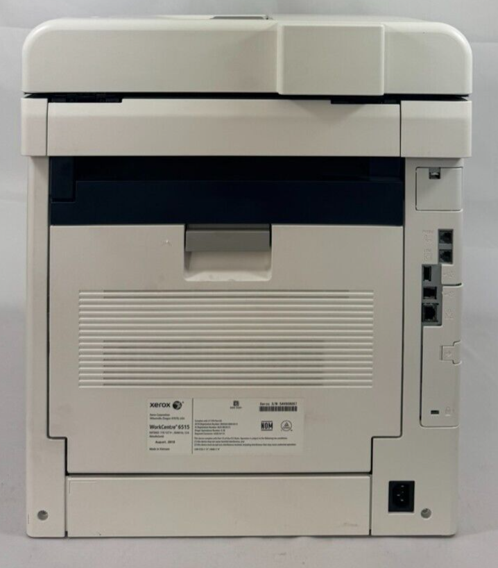 Xerox WorkCentre 6515 Color Multifunction Printer - Powers On. Sold As ...