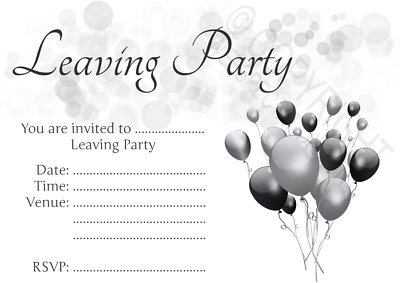 Leaving Party Invitations