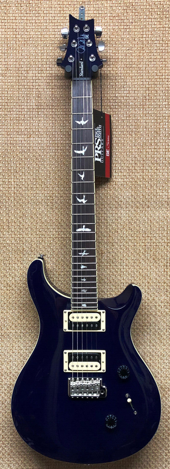 PRS SE Standard 24 Solidbody Electric Guitar Trans Blue Mahogany Maple ...